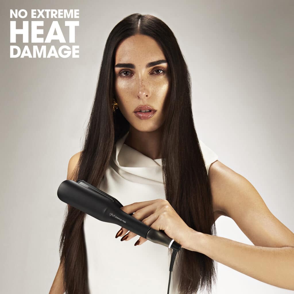 Ghd Chronos Max Best Wide Plate Hair Straightener (43mm Plate) Black ...