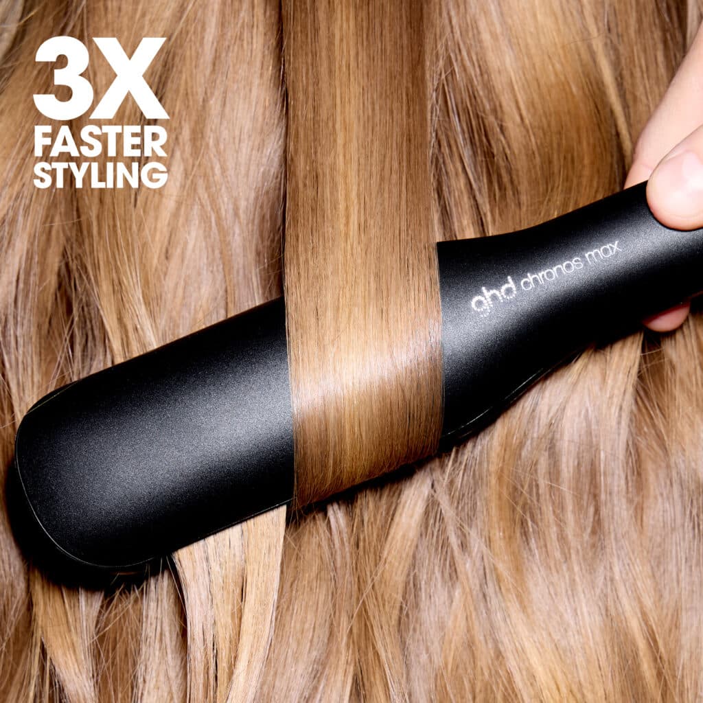 Ghd Chronos Max Best Wide Plate Hair Straightener (43mm Plate) Black ...