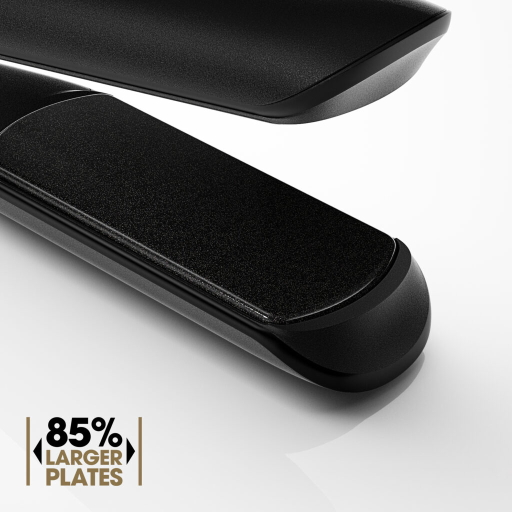 Ghd Chronos Max Best Wide Plate Hair Straightener (43mm Plate) Black ...